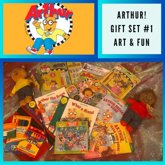 PBS | Holiday | New Kid Pack Over 5 Items Arthur Themed Gift Set Set 1 ...